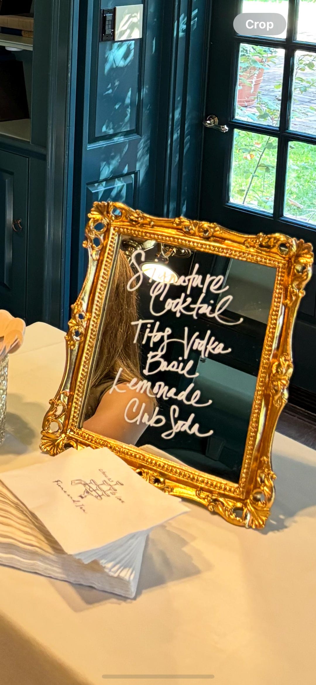 Signature Cocktail Mirror Sign - Etsy