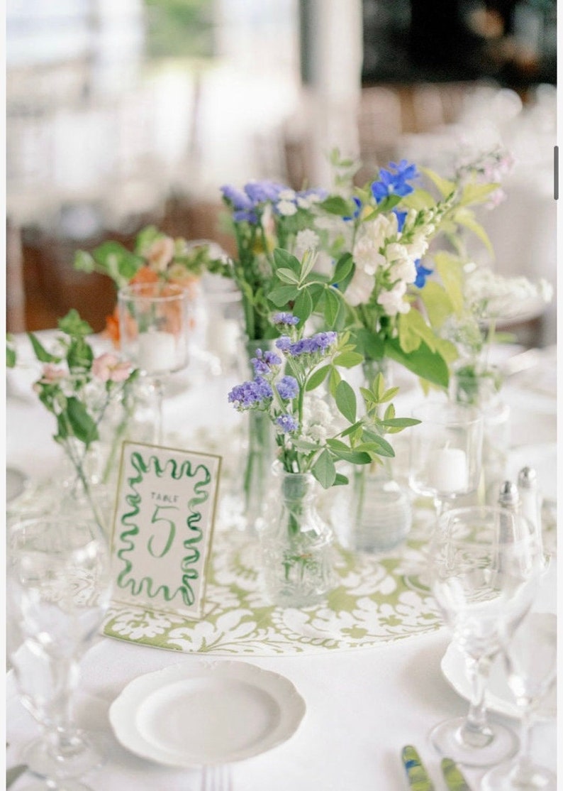 Handpainted Watercolor Table Numbers - Etsy