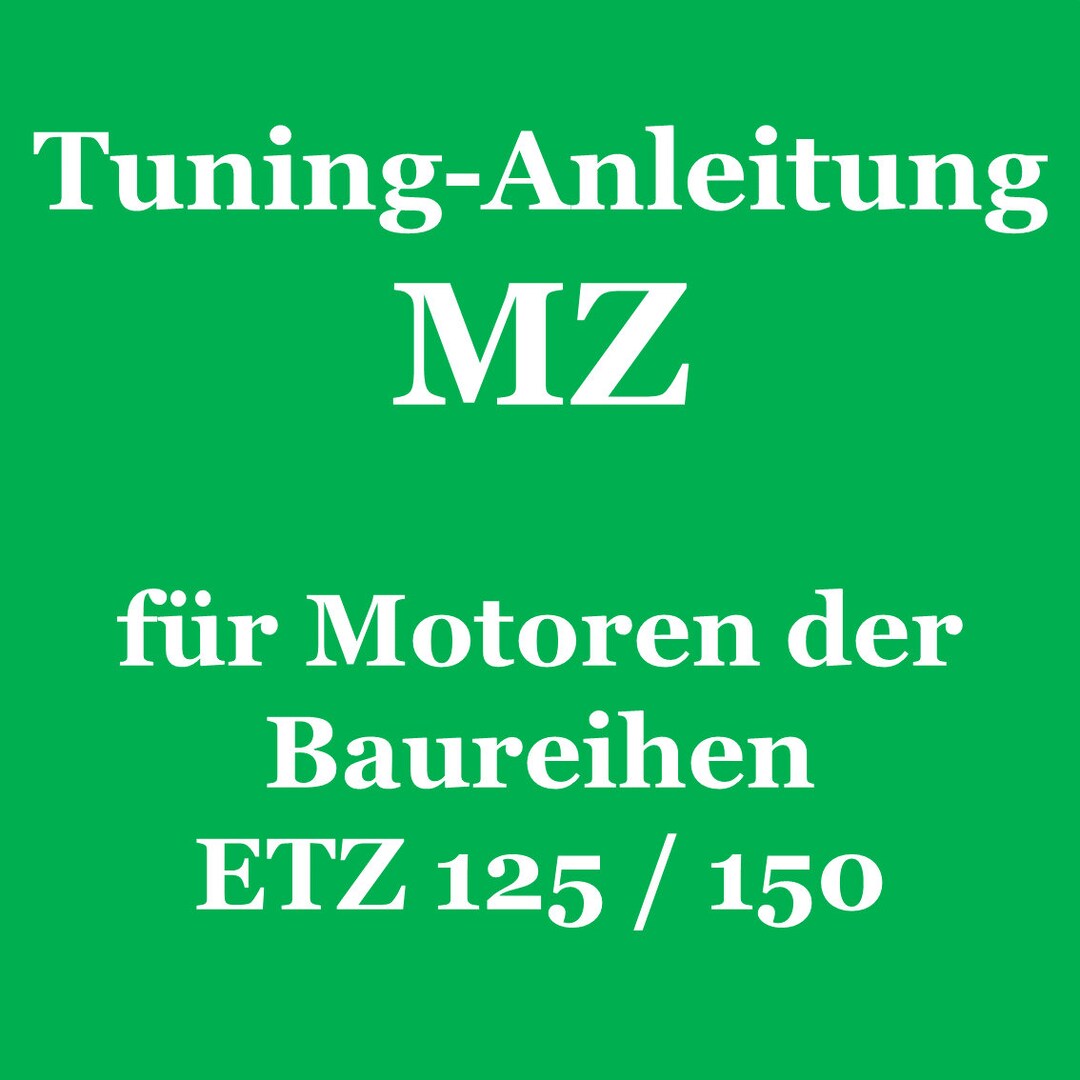 Tuning Instructions for MZ Engines ETZ 125 / 150 Including Drawings - Etsy