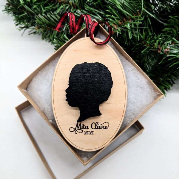 Silhouette Ornament - Etsy