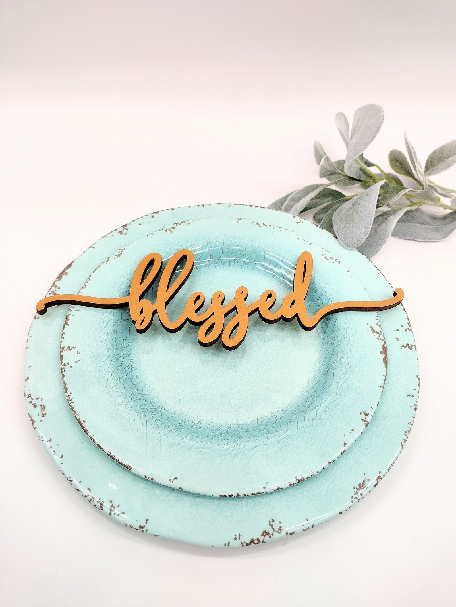 Easter Lunch/dinner Place Setting, Elegant Wood Place Setting, Blessed ...