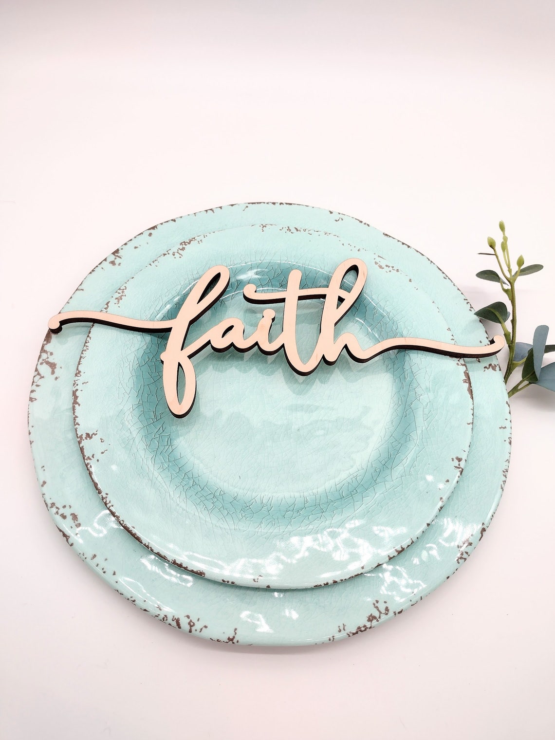 Easter Lunch/dinner Place Setting, Elegant Wood Place Setting, Blessed ...