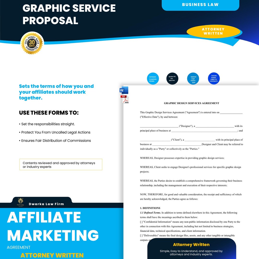 Graphic Design Agreement: Legal Contract Templates for Retainer, Work ...