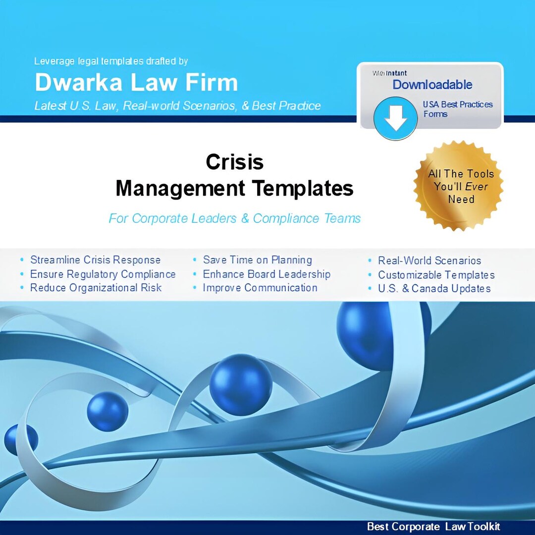 Crisis Management Template Bundle for Corporate Leaders: Risk ...