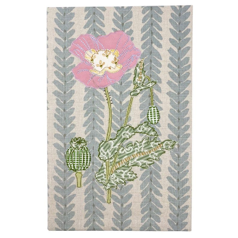 Raw Edge Applique Poppy Botanical - Etsy