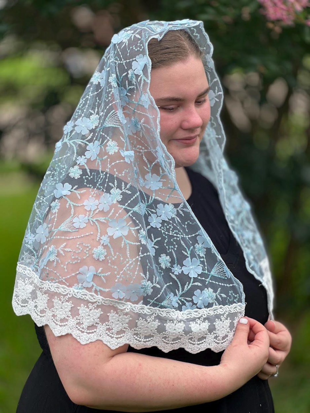 Our Lady of Prayer Veil - Etsy