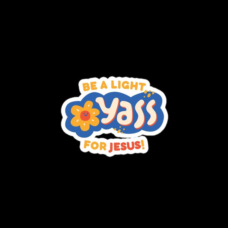 Be A Light for Jesus Sticker, Christian Stickers, 3x3, Unique Stickers ...