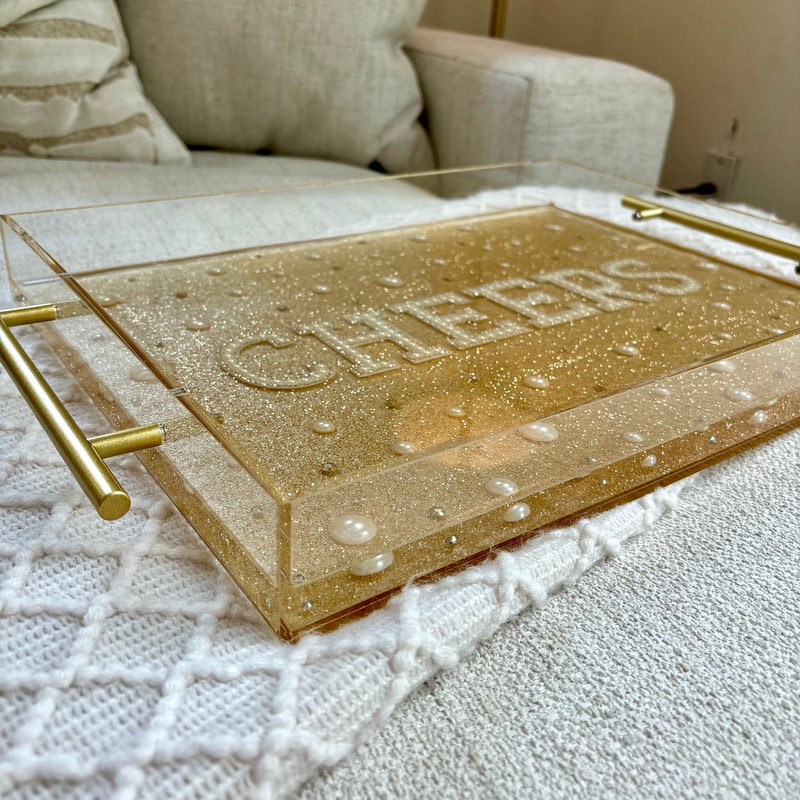 Gold Serving Tray - Etsy