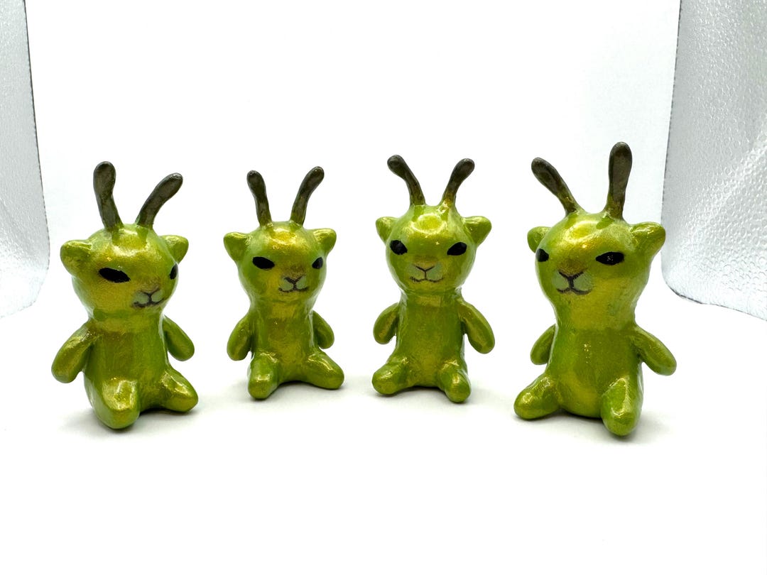 Gleep Glorp Funny Cat Alien Mini Figure - Etsy
