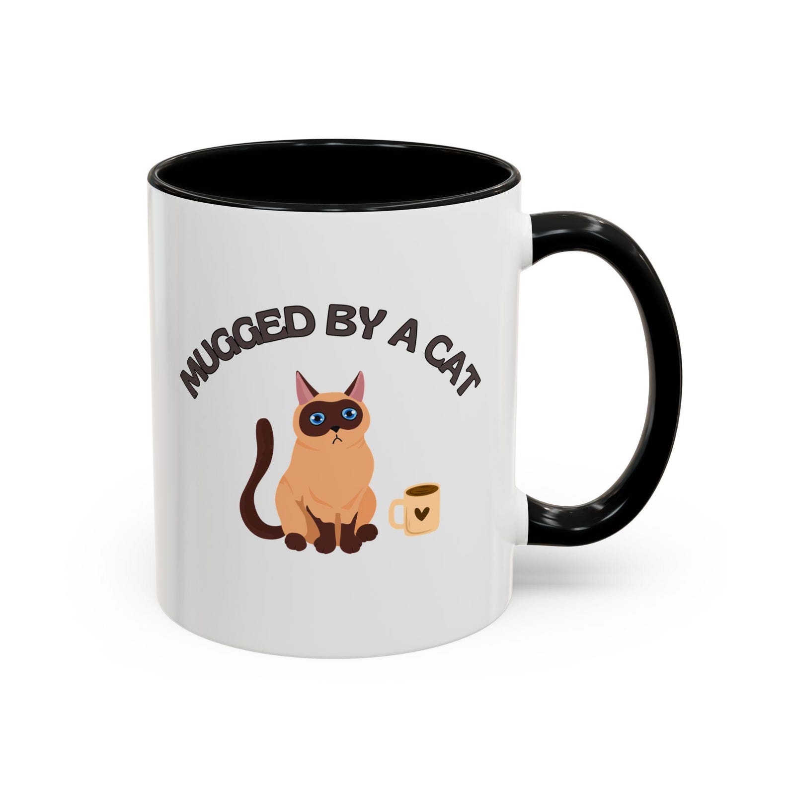Mugged by a Cat Accent Coffee Mug (11 Oz) - Etsy