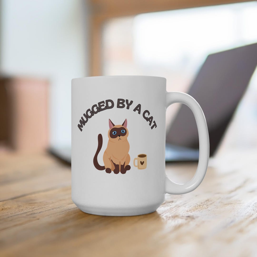 Mugged by a Cat Mug 15oz - Etsy