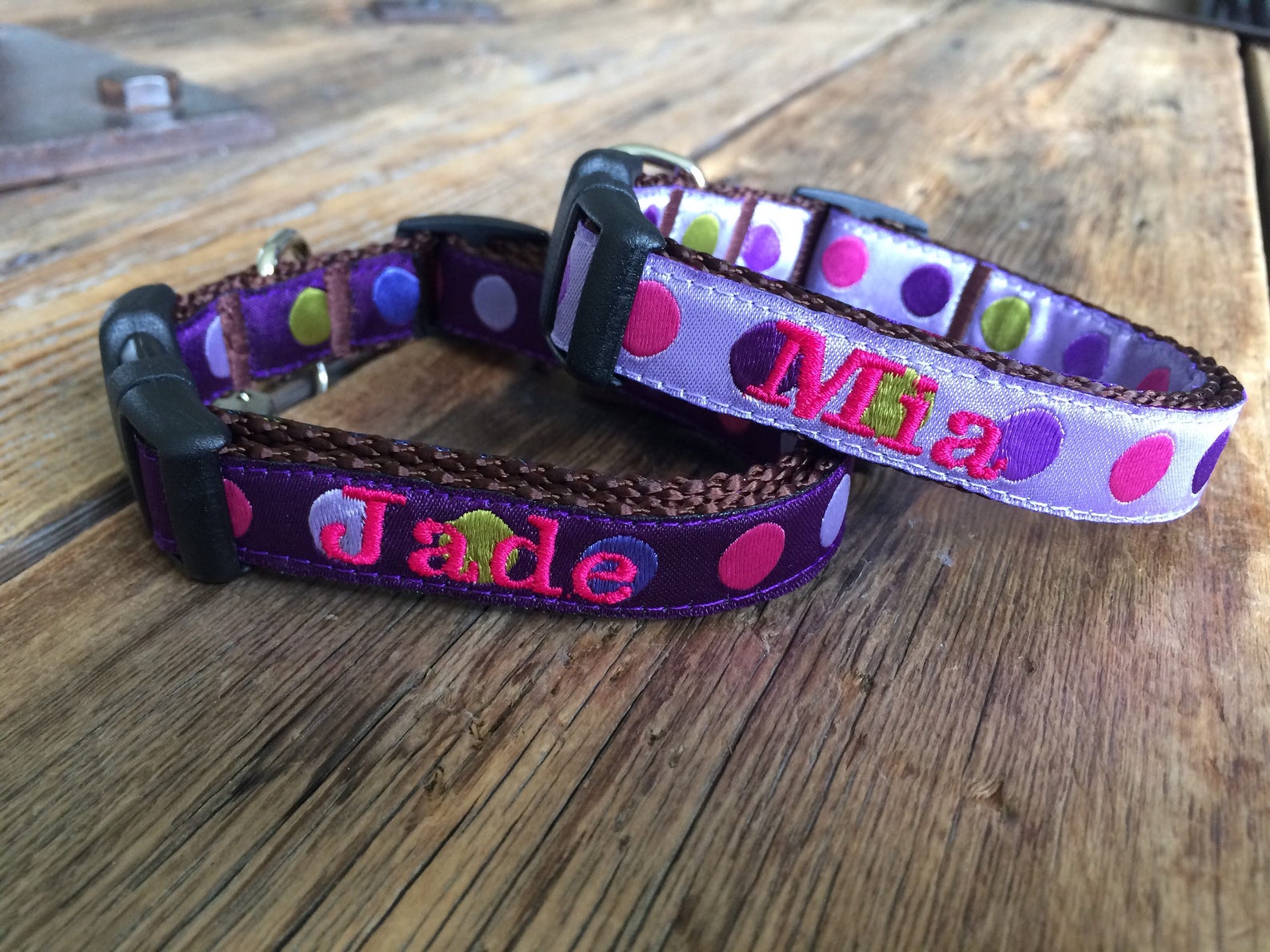 5/8 Width Personalized dog collar Custom dog collar | Etsy