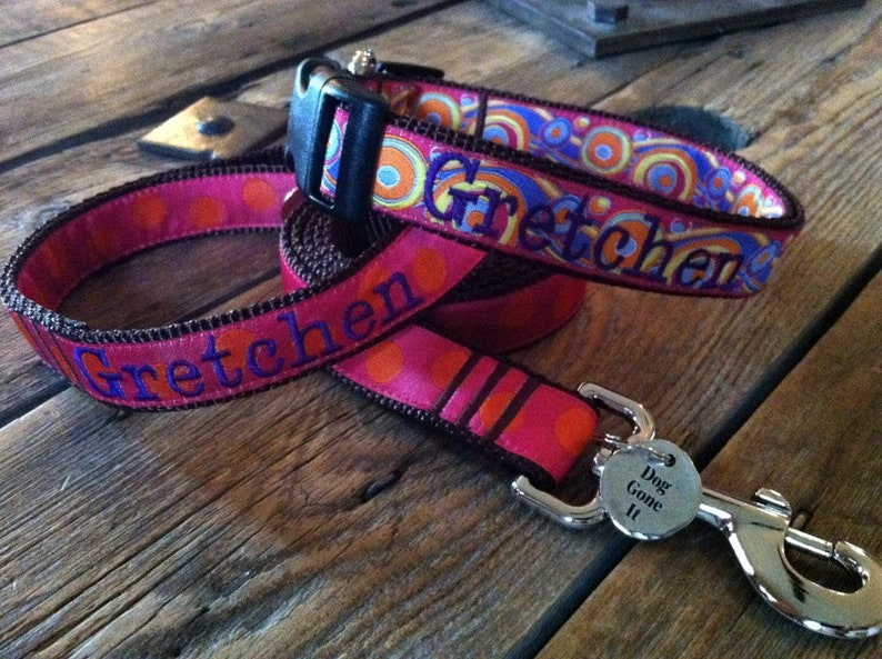 5/8 Width Personalized Lead Dog Leash Dog Lead Custom | Etsy