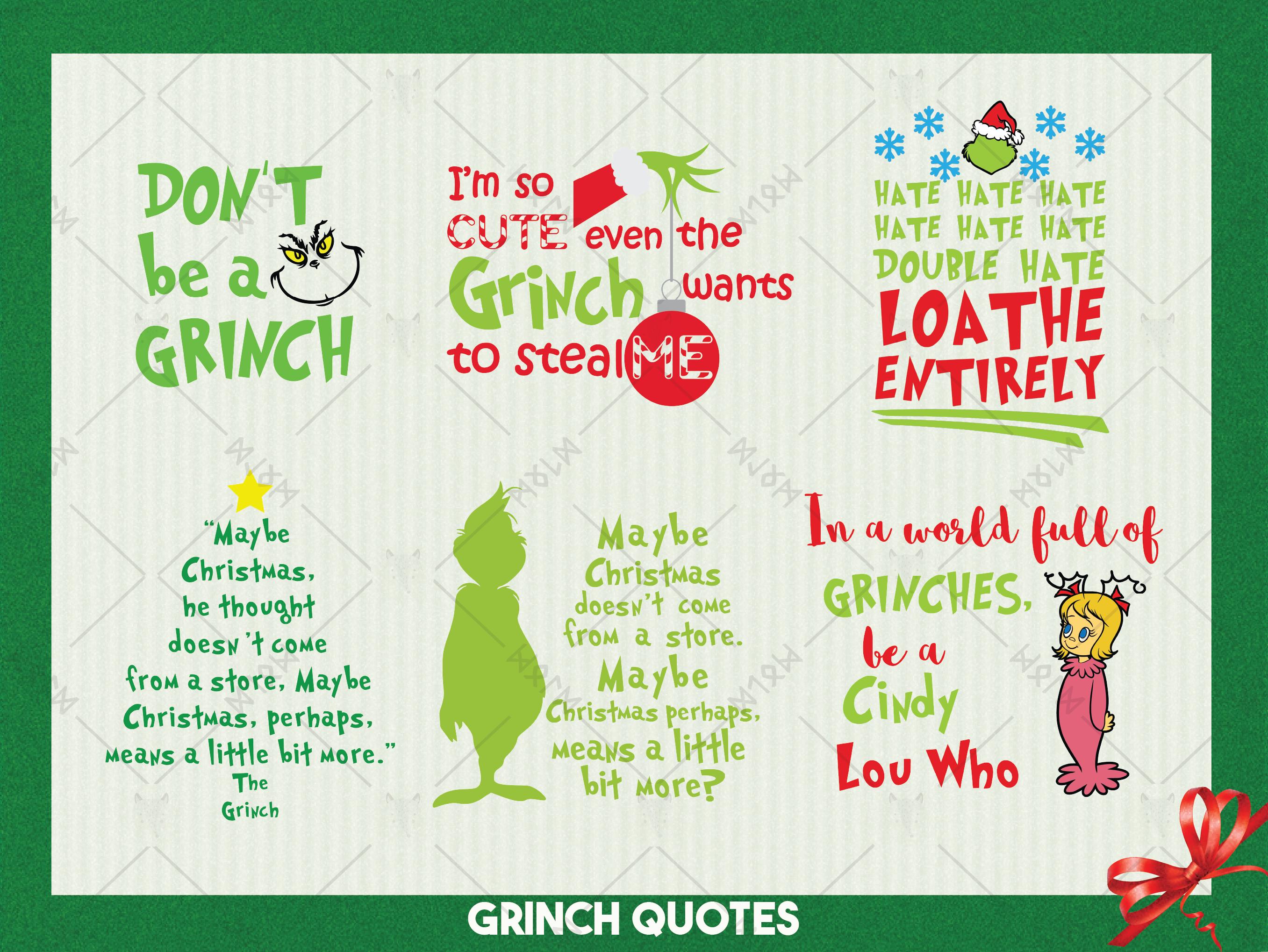 Grinch SVG Bundle: Exclusive Designs for Christmas SVG, Clipart, High ...