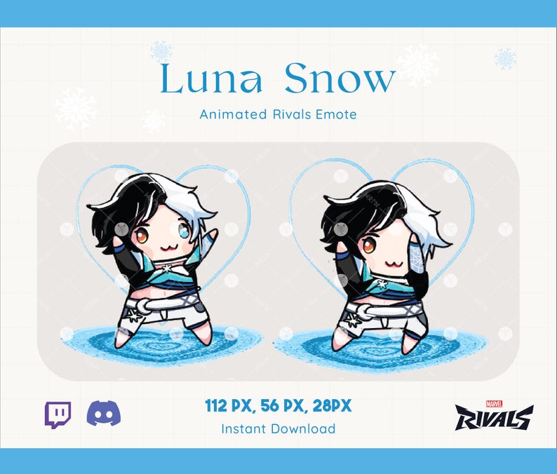Luna Snow Ultimate Dance Emote -marvel Rivals Emotes for Twitch and ...