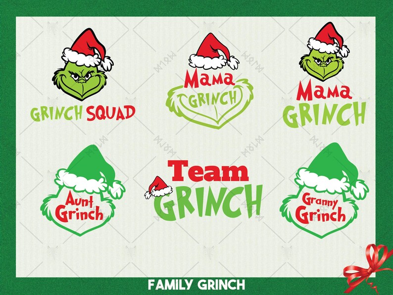 Grinch SVG Bundle: Exclusive Designs for Christmas SVG, Clipart, High ...