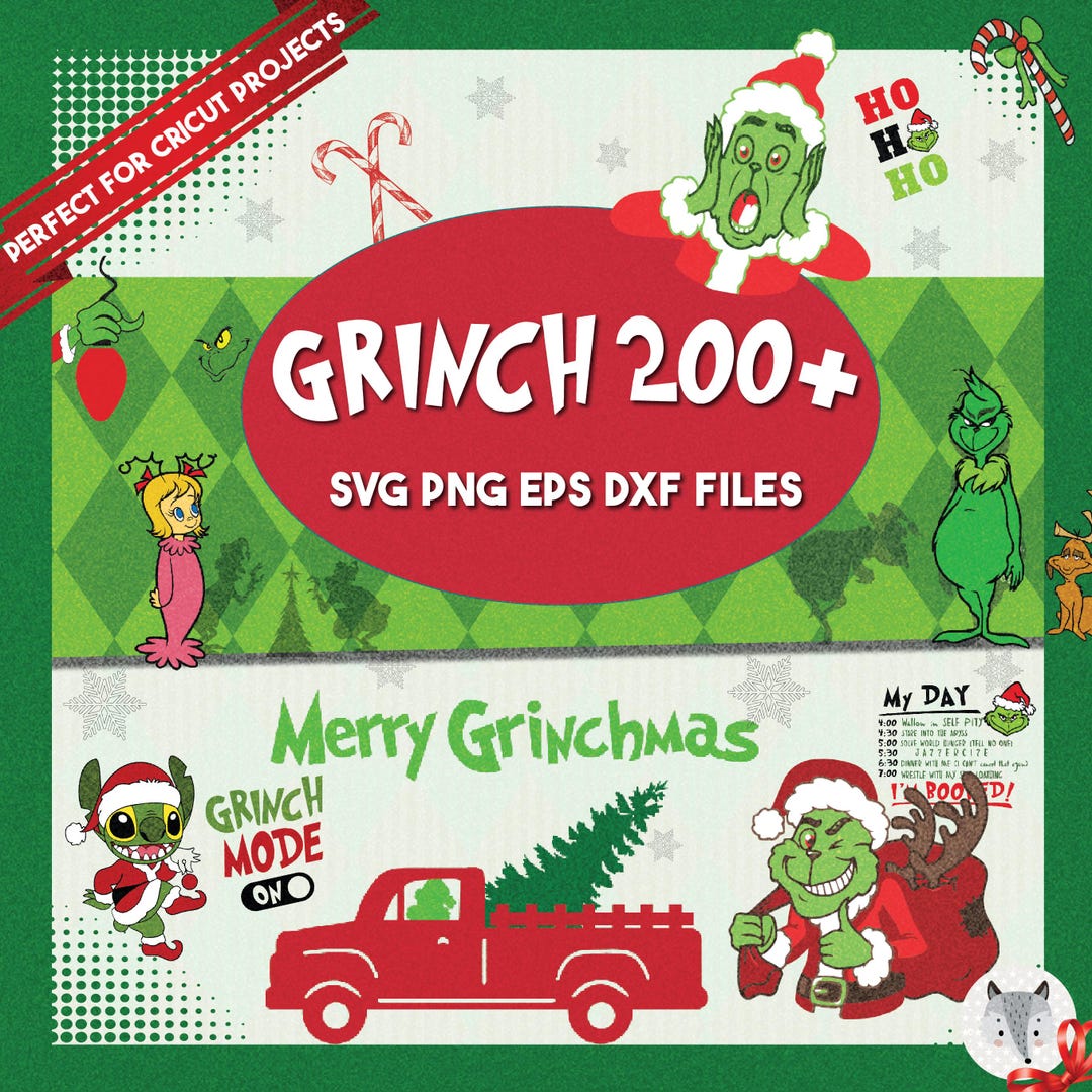 Grinch SVG Bundle: Exclusive Designs for Christmas SVG, Clipart, High ...