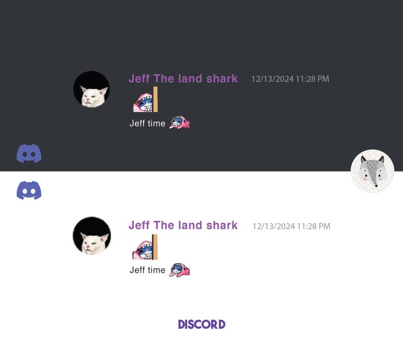 Animated Jeff the Land Shark Emotes: Twitch/discord (digital Download ...