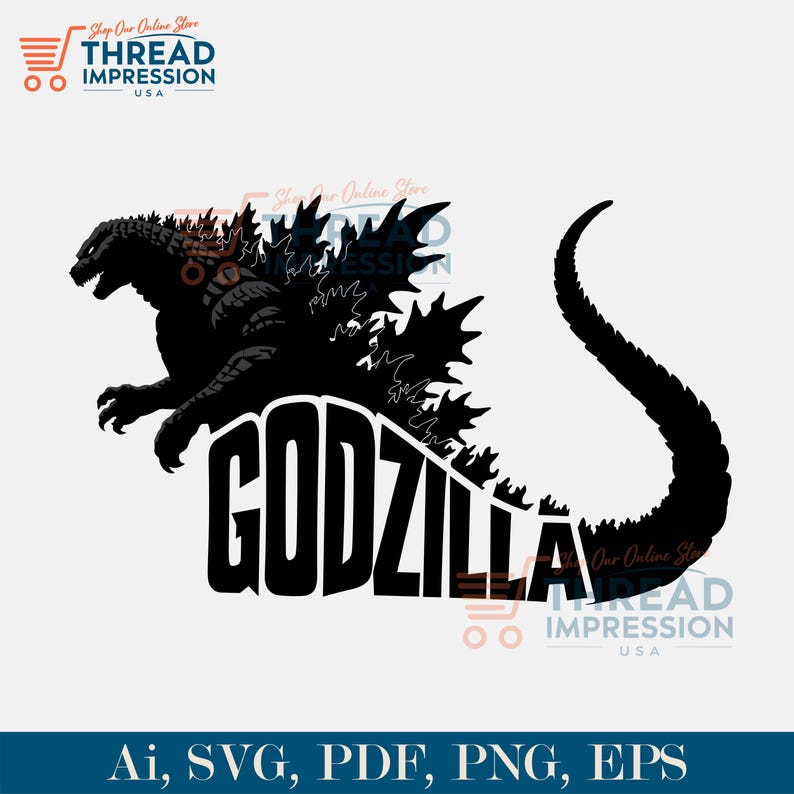 Godzilla Svg, Godzilla Png, Godzilla Shirt, Godzilla Poster, Godzilla ...