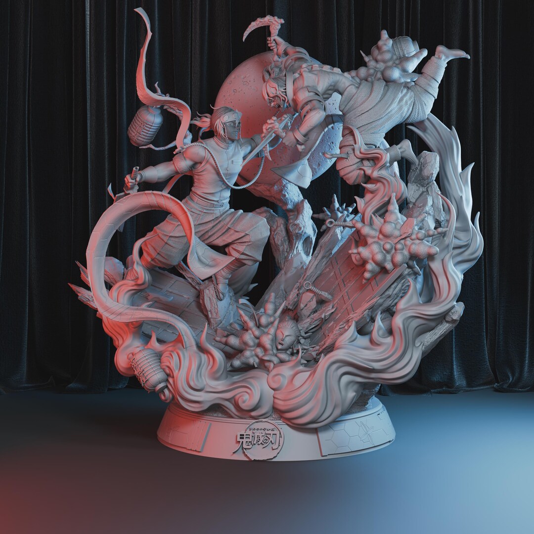 Tengen Uzui Vs Gyutaro 3D STL Model - Demon Slayer Fan Exclusive - Etsy ...