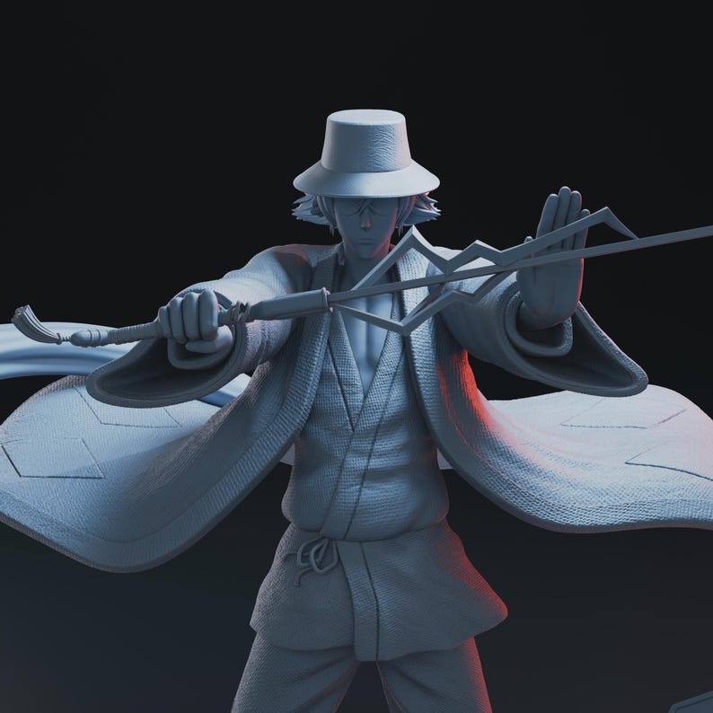 Figura 3D STL de Kisuke Urahara: archivo de descarga digital - Etsy México