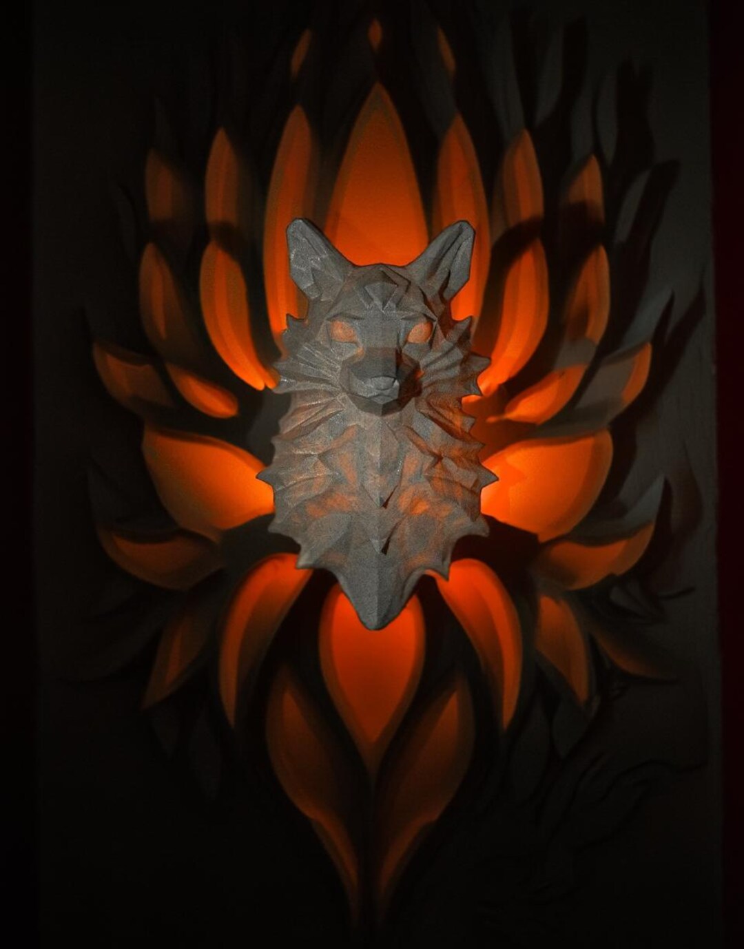 Wolf Lightbox 3D STL Model - Digital Download File - Etsy