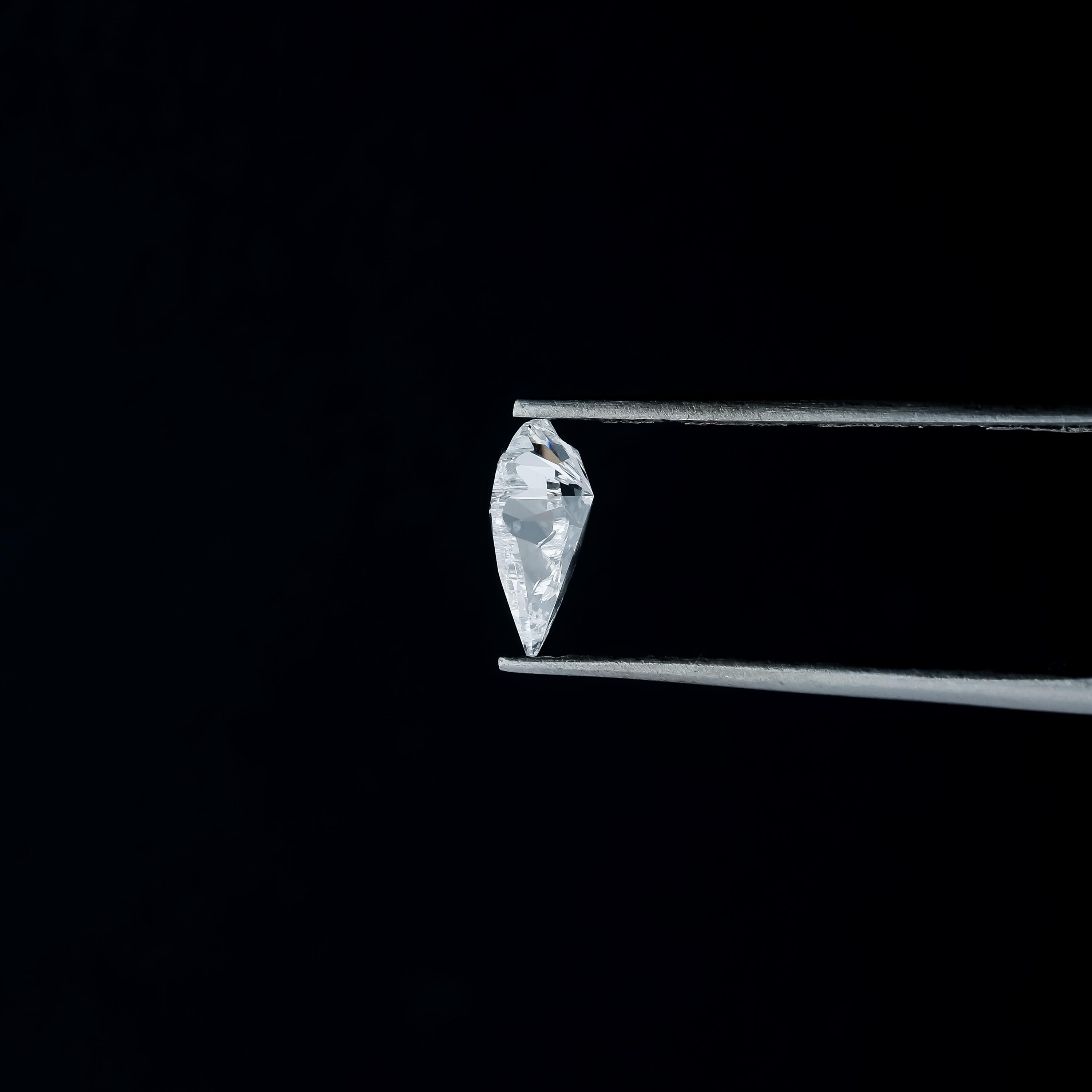 IGI Certified Ice-cream Cone Cut Lab Grown Diamond for Rings, Ice-cream ...
