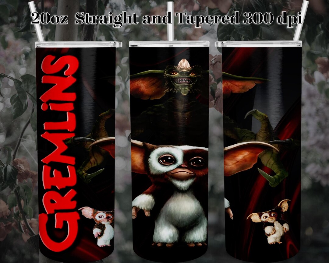 Funny Movie Gizmo Gremlin Style Tumbler Wrap 20 Oz Gifts Watercolor ...