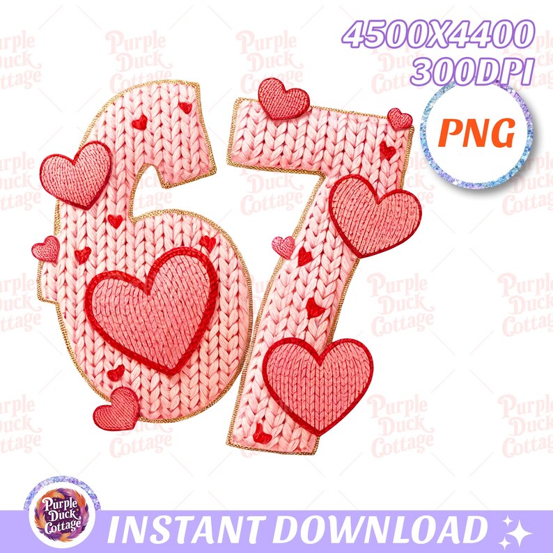 Six Seven Valentine PNG Faux Yarn 6 7 PNG Valentine Shirt Trending Six ...