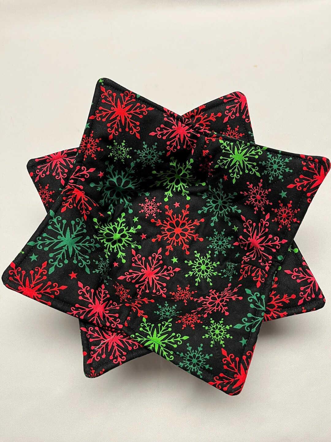 Set of Two Snowflake Bowl Cozies, Reversible Bowl Holders, Great Gift ...