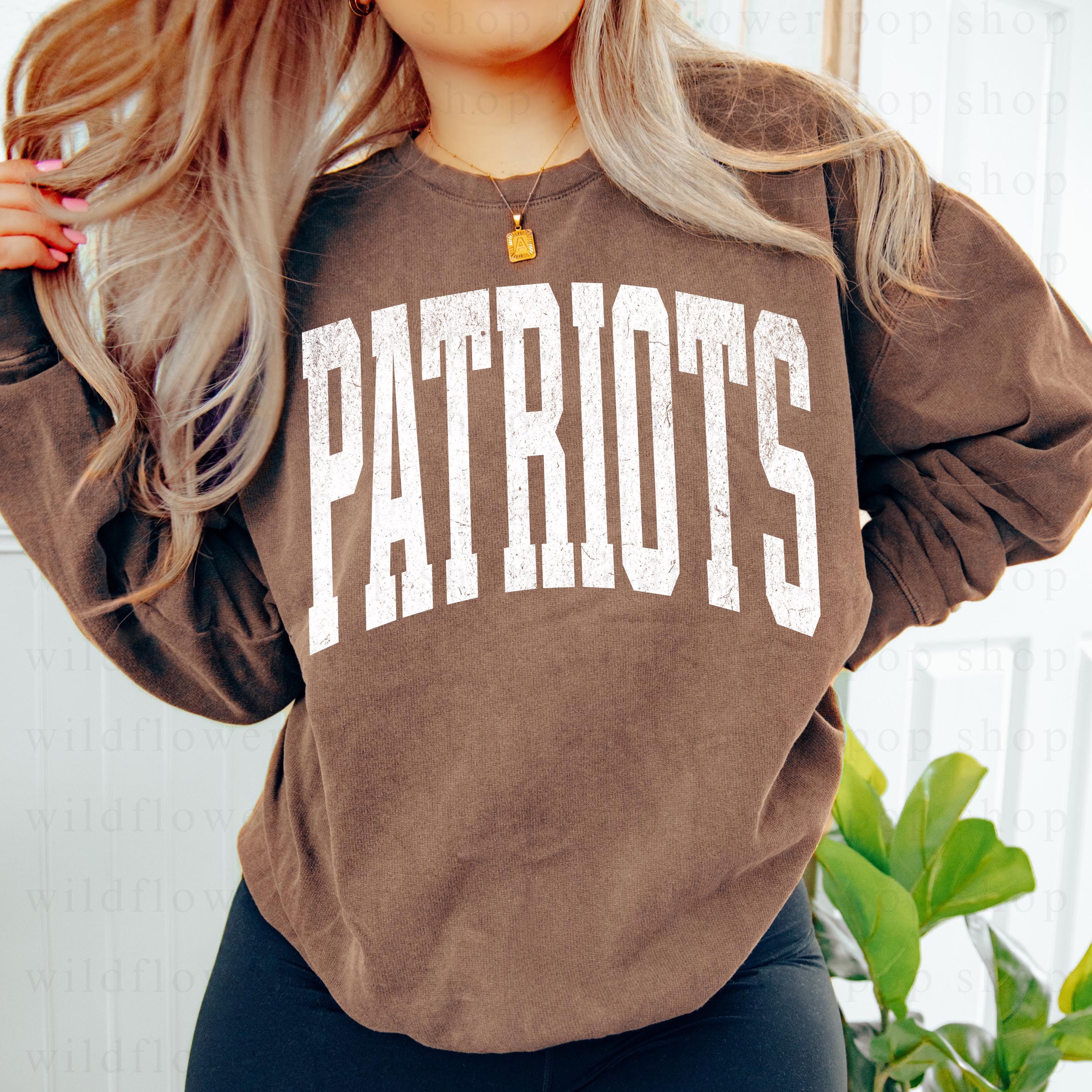 Patriots PNG | Distressed White Sports Team Varsity Text | Game Day ...