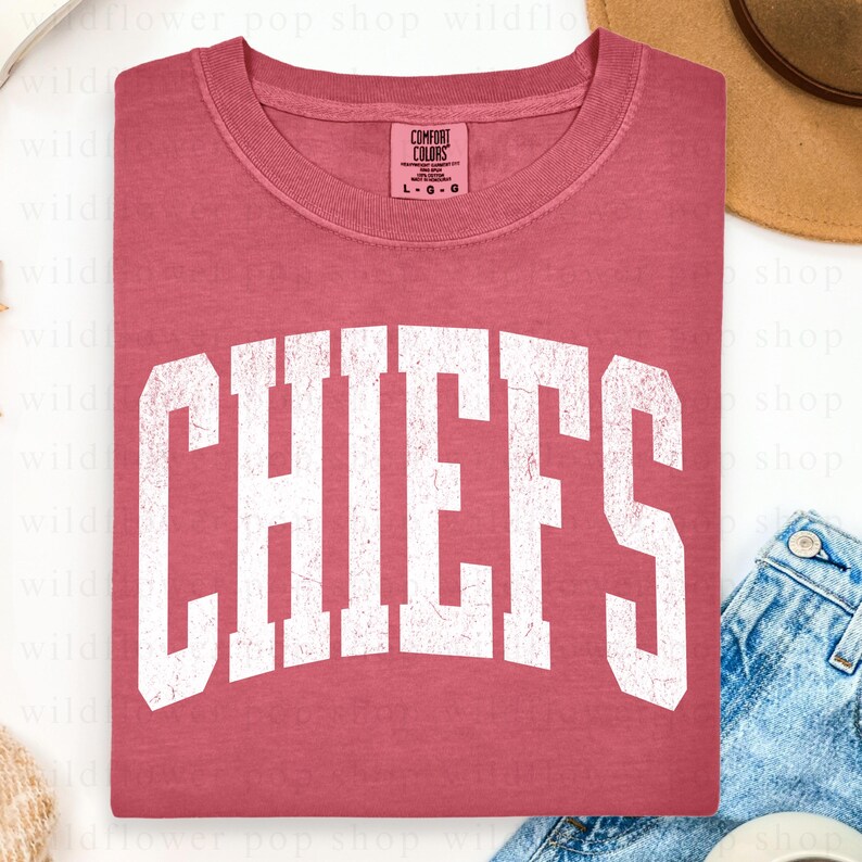 Chiefs PNG | Distressed White Sports Team Varsity Text | Game Day ...