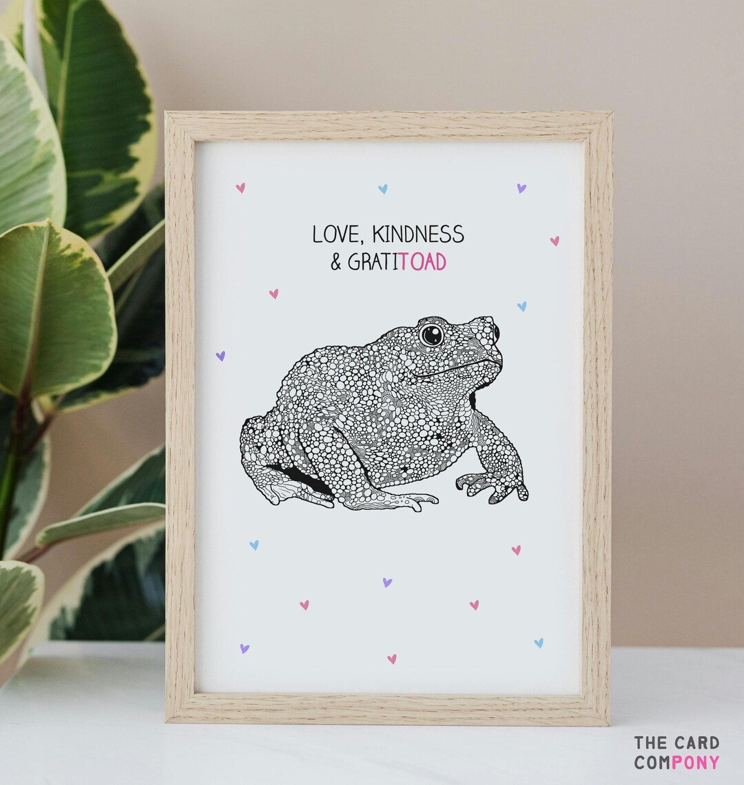 Gratitude Print - Well Being Art Print - Mental Health Poster - Etsy