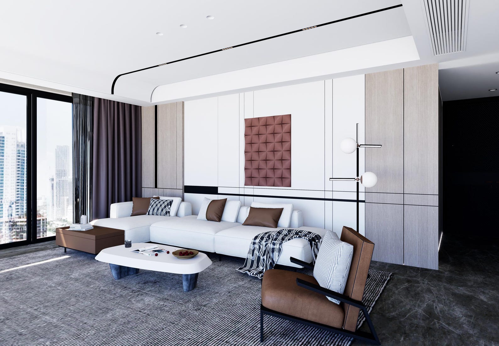 Model 3d Interior Design Furnitures for Architectural Renderings High ...