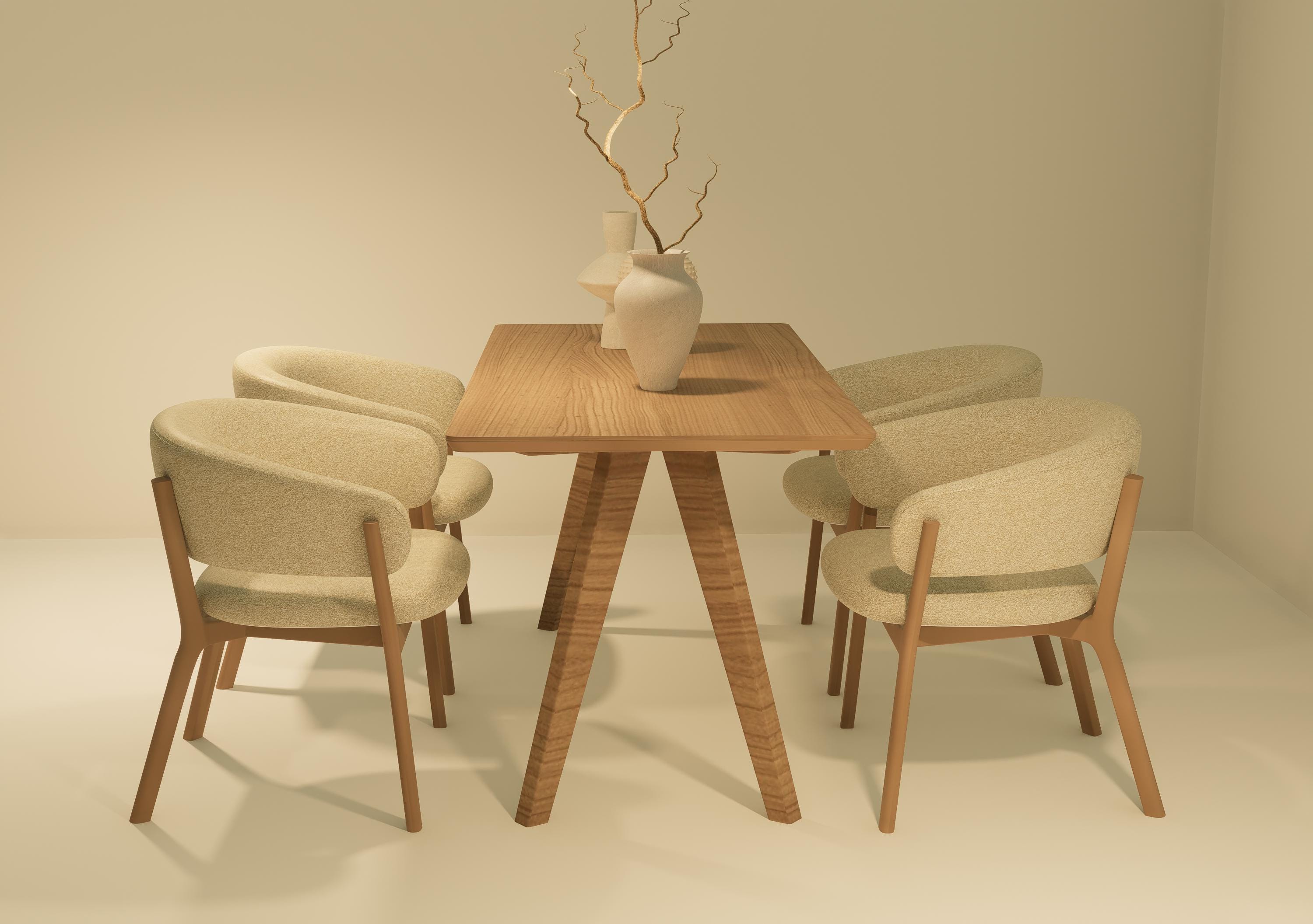 Model 3d Dining Table Furniture for Architectural and Interior Design ...