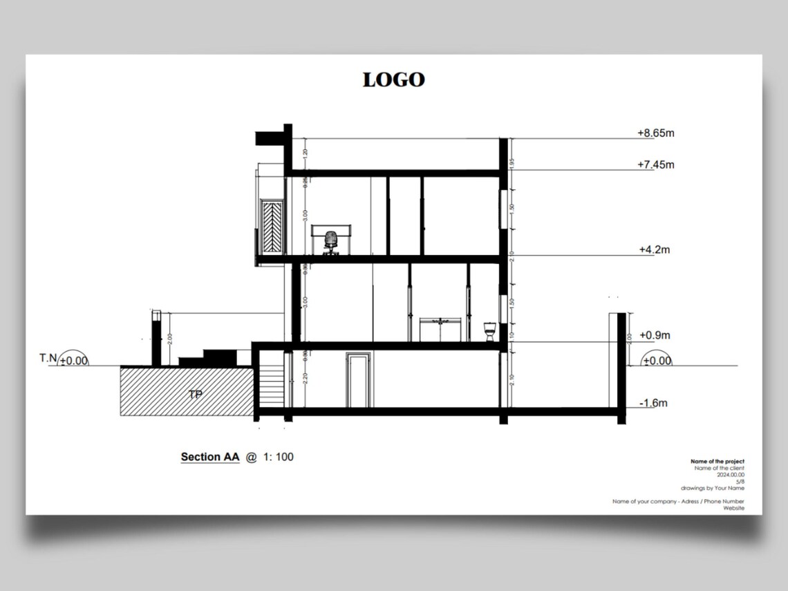 Architect Title Block Template Professional Autocad Template for ...