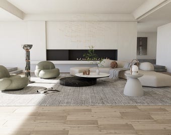 Realistic 3D Living Room Interior Design Model High-quality Sketchup ...