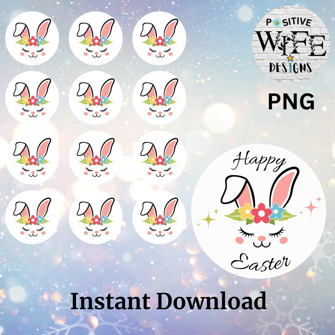 Happy Easter Toppers, Happy Easter Cake Topper, Happy Easter Cupcake ...