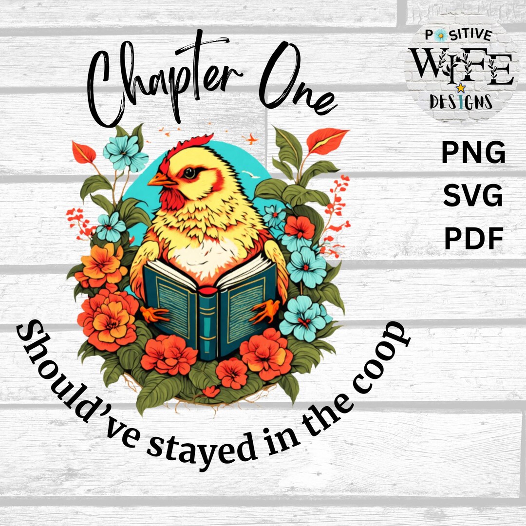 Chicken Printable, Cute Chicken Printable, Chicken Digital Print ...