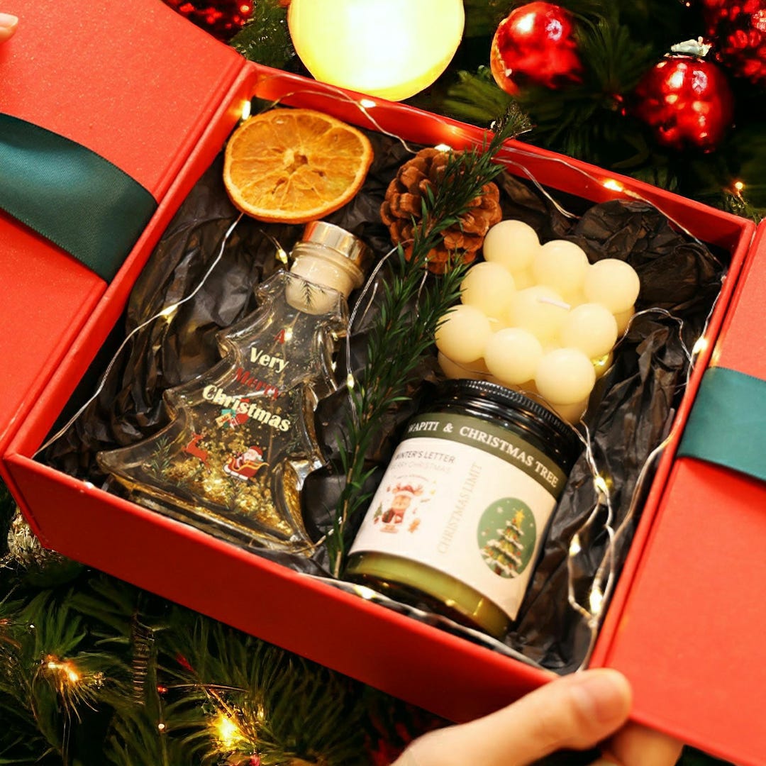 Christmas Gift Box, Women Holiday Gift Box Set, Surprise Xmas ...