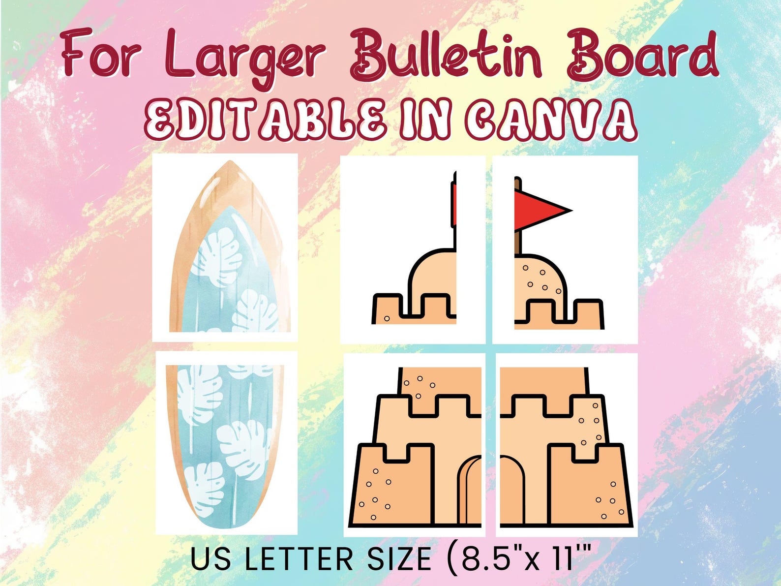 Beach Themed Countdown to Summer Bulletin Board Kit, End of School Year ...