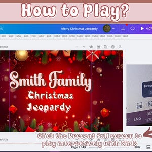 Editable Christmas Jeopardy Powerpoint Game Template With Scoreboard ...