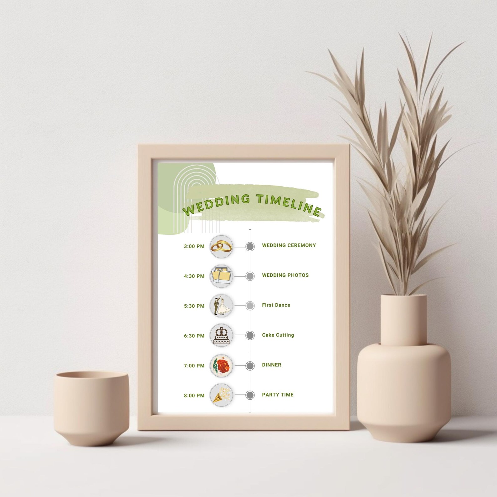 4 Wedding Timeline Template Sign Wedding Itinerary Template Wedding ...