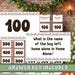Christmas Jeopardy Game Printable Holiday Jeopardy Template Christmas ...