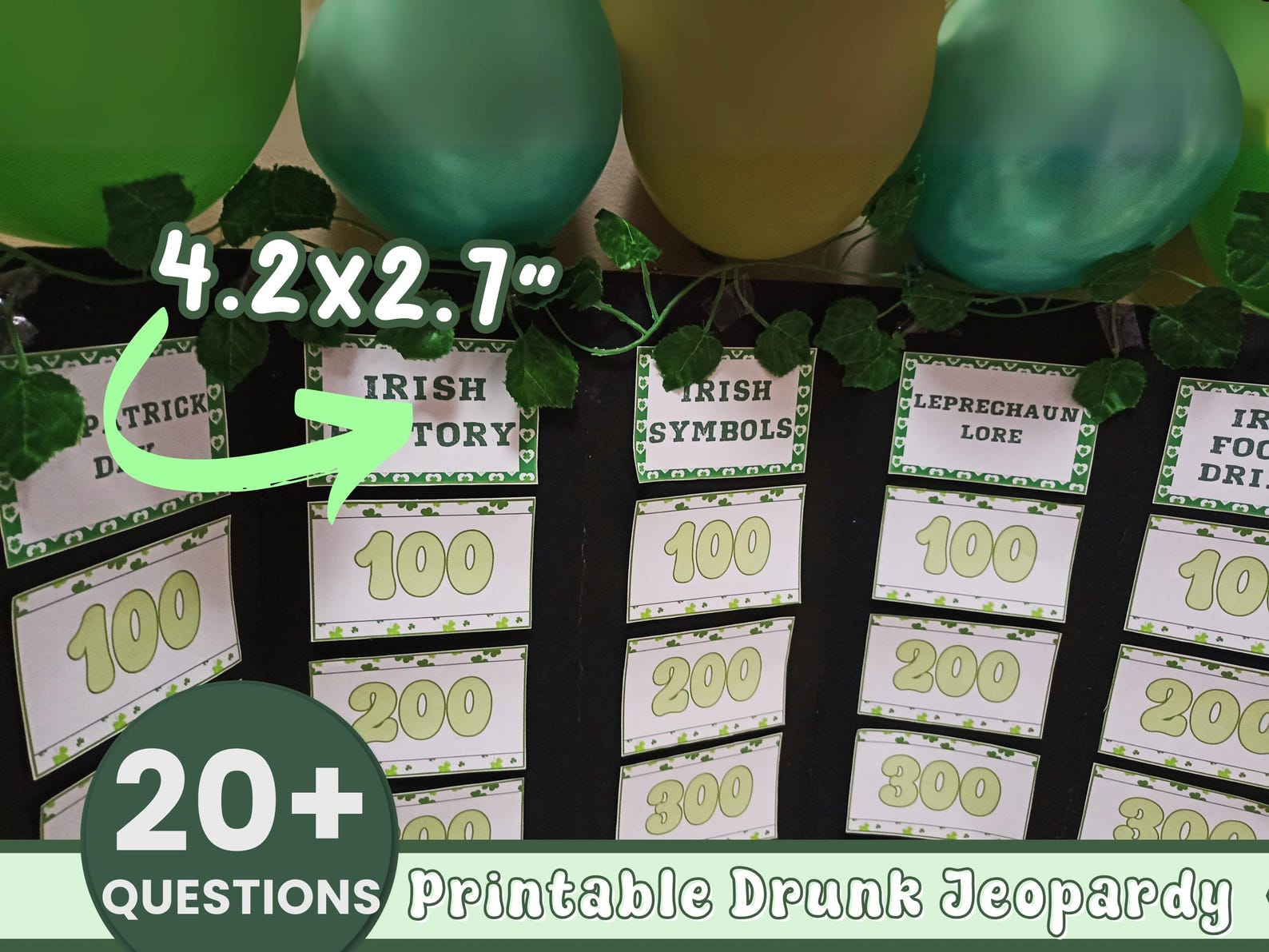 St Patricks Day Jeopardy Trivia Game Office St. Patrick's Day Games ...