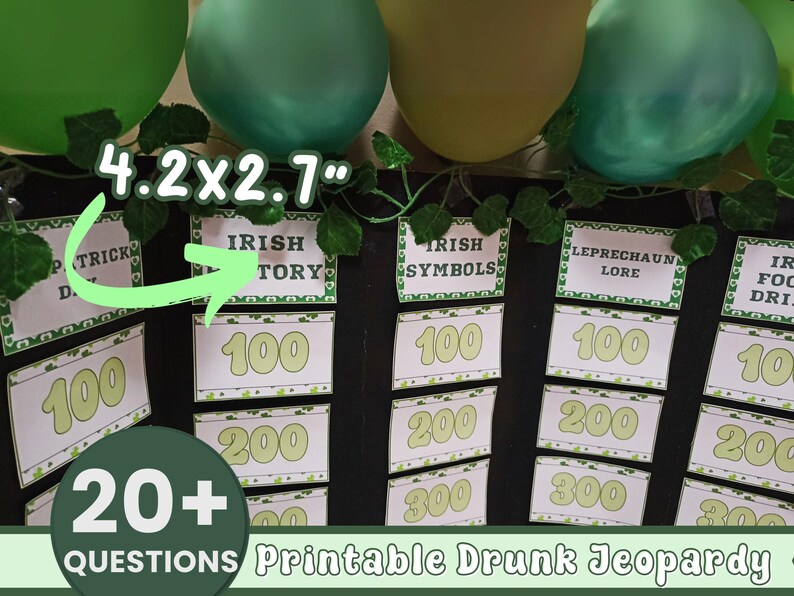St Patricks Day Jeopardy Trivia Game Office St. Patrick's Day Games ...