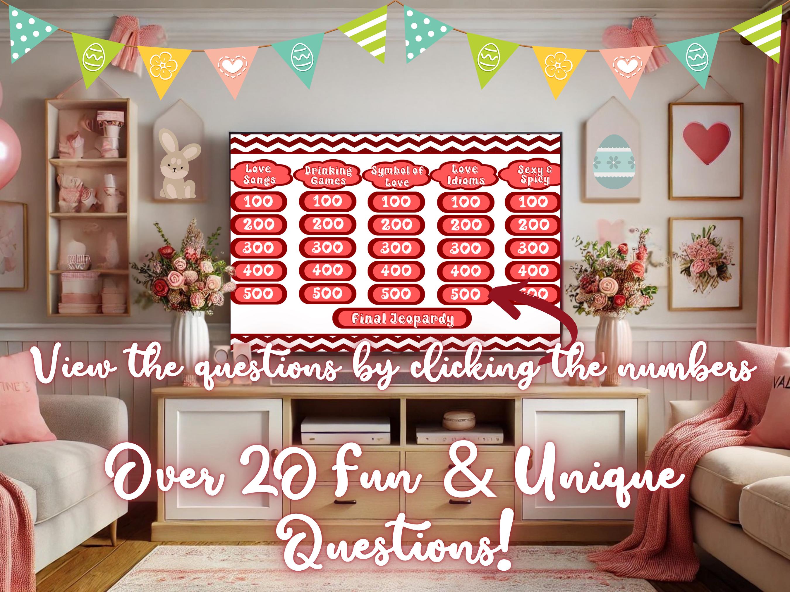 Digital Drunk in Love Bachelorette Jeopardy Fun Bridal Jeopardy Game ...