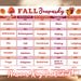 Fall Jeopardy Game Sheet Printable Autumn Trivia for Family Game Night ...