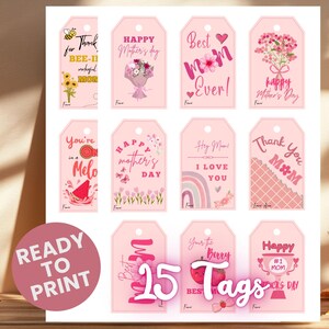 15 Best Mom Ever Tag, Printable Gift Tags for Mother's Day, DIY Mom's ...