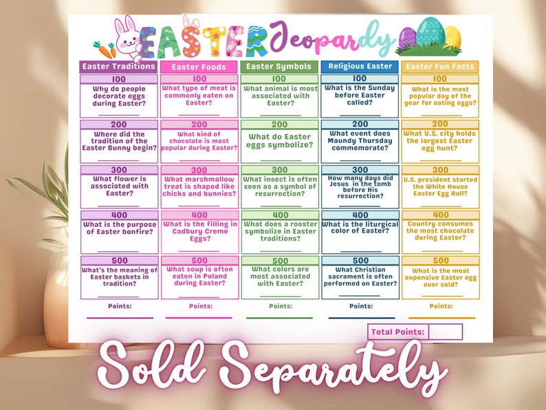 Teacher Appreciation Week Printable Jeopardy Game Teacher Trivia ...